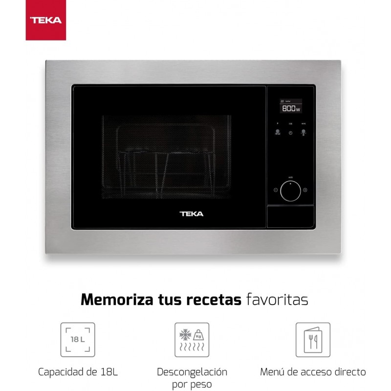 MICROONDAS INTEGRABLE TEKA MS620BIS 20/LITROS CON GRILL INOXIDABLE ...