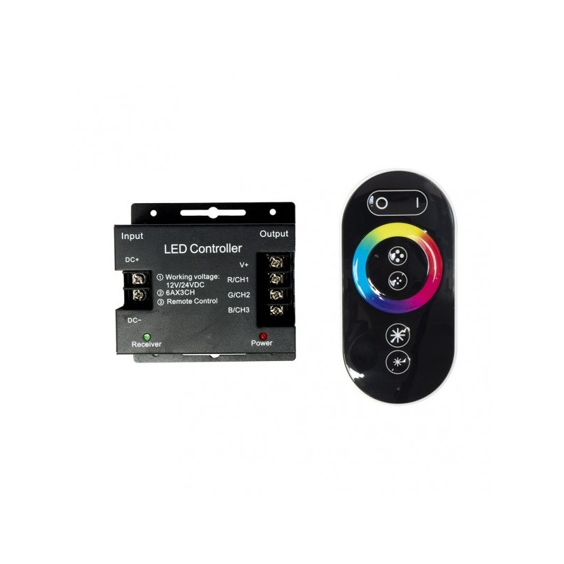 Control Remoto Rgb 12v-24v Cinta Led Freya 20m C/mando Tactil | Accitech