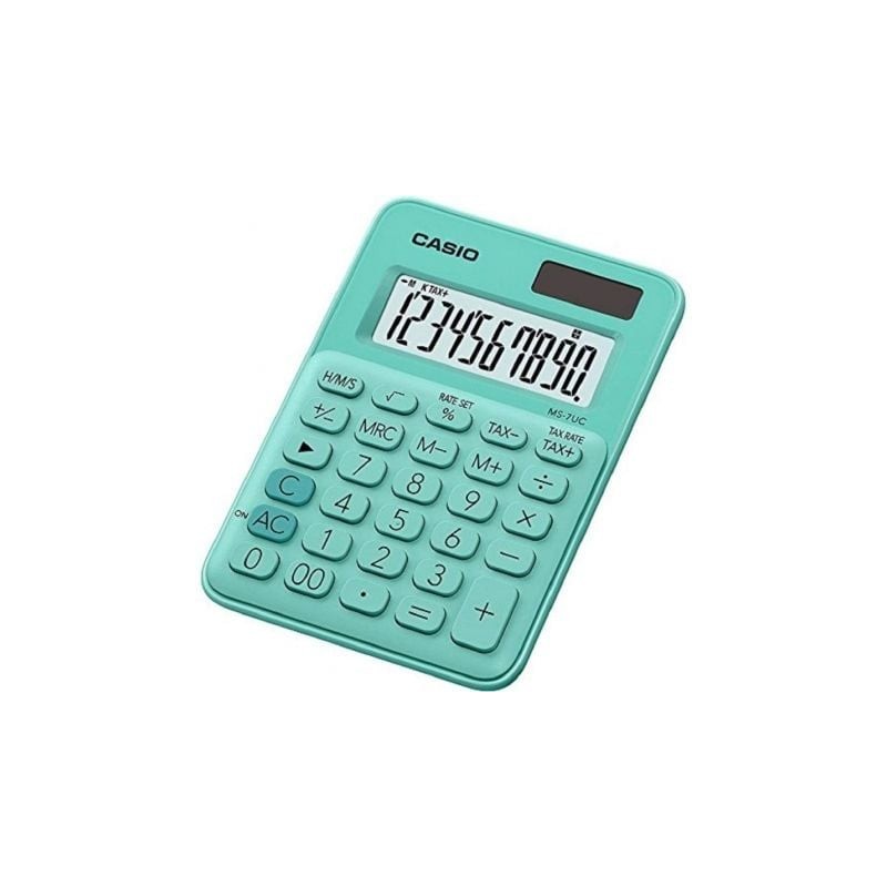 Calculadora Casio MS-7UC/ Verde | Accitech