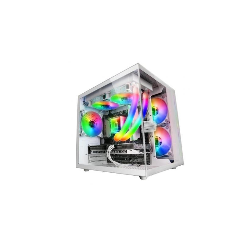 Caja Gaming Minitorre Mars Gaming MC-VIEW/ Blanca | Accitech