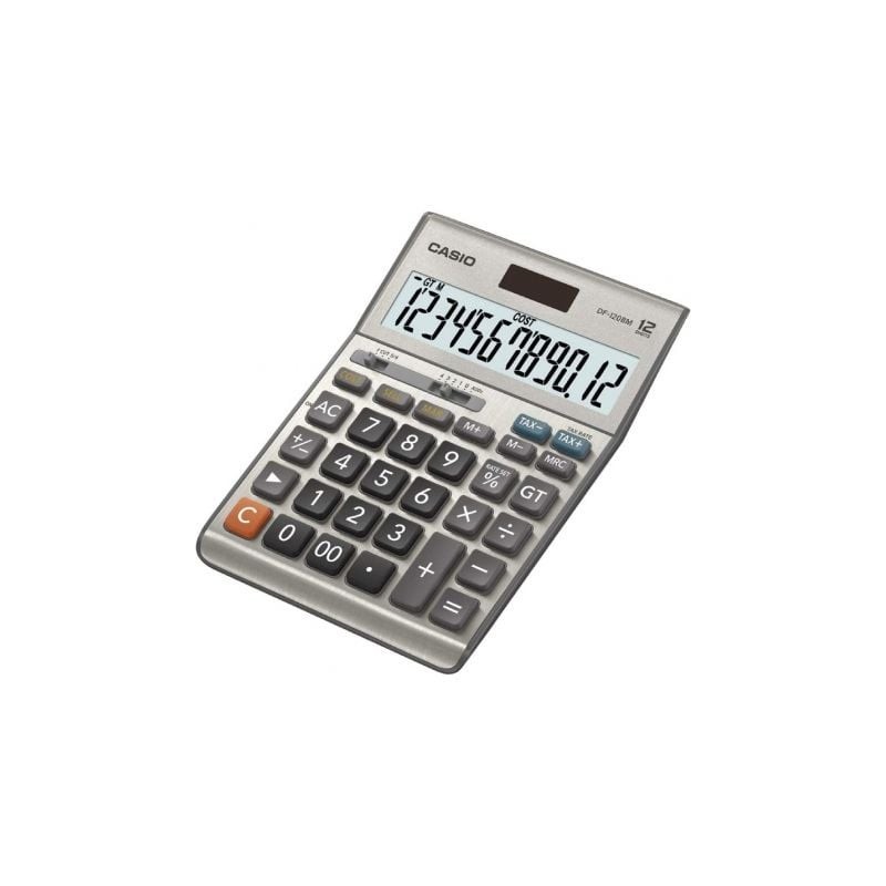 Calculadora Casio DF-120BM/ Gris | Accitech