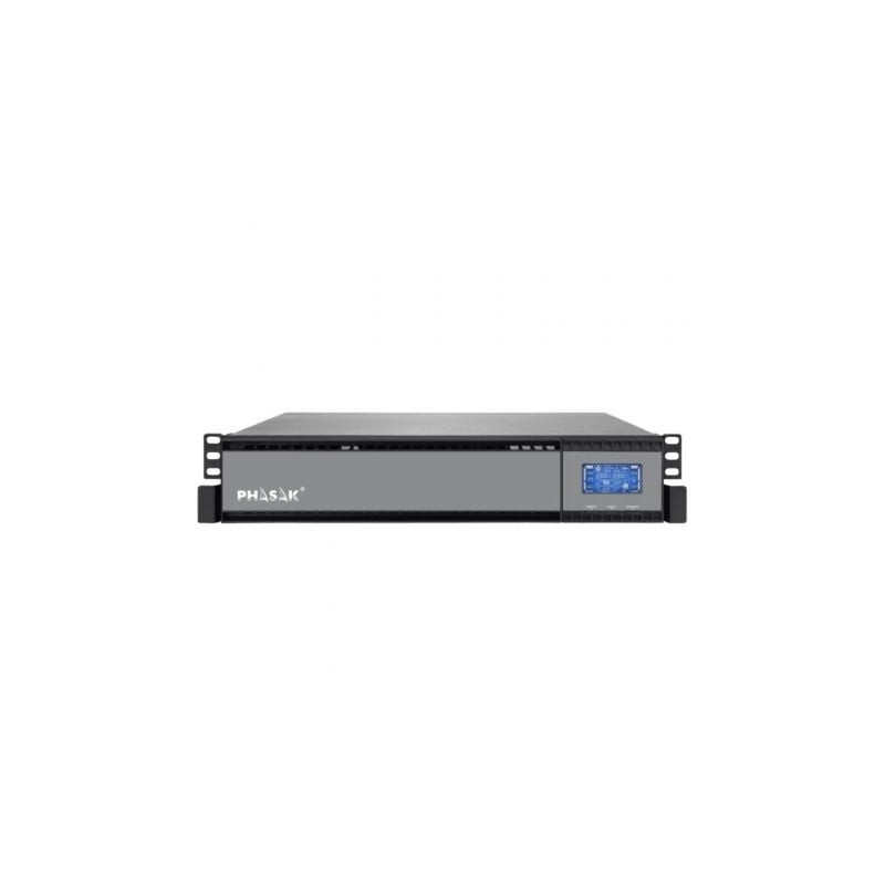 SAI Online Phasak Rack 19' 2000 VA Online LCD/ 2000VA-1800W/ 4 Salidas/ Formato Rack | Accitech